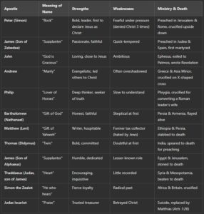 The 12 Apostles – Their Mission, Strengths, and Biblical Significance