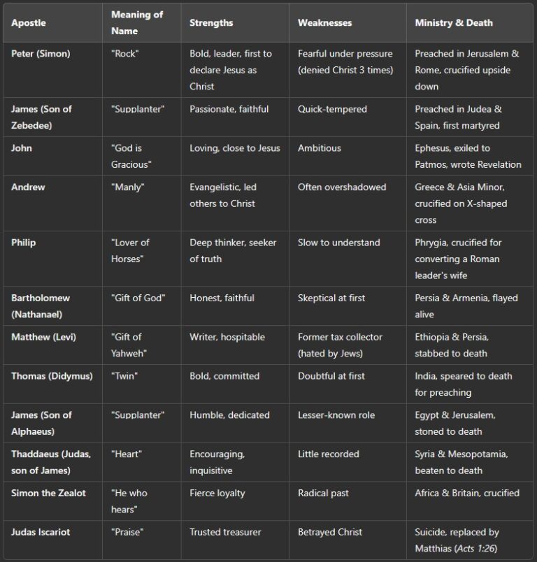 The 12 Apostles – Their Mission, Strengths, and Biblical Significance